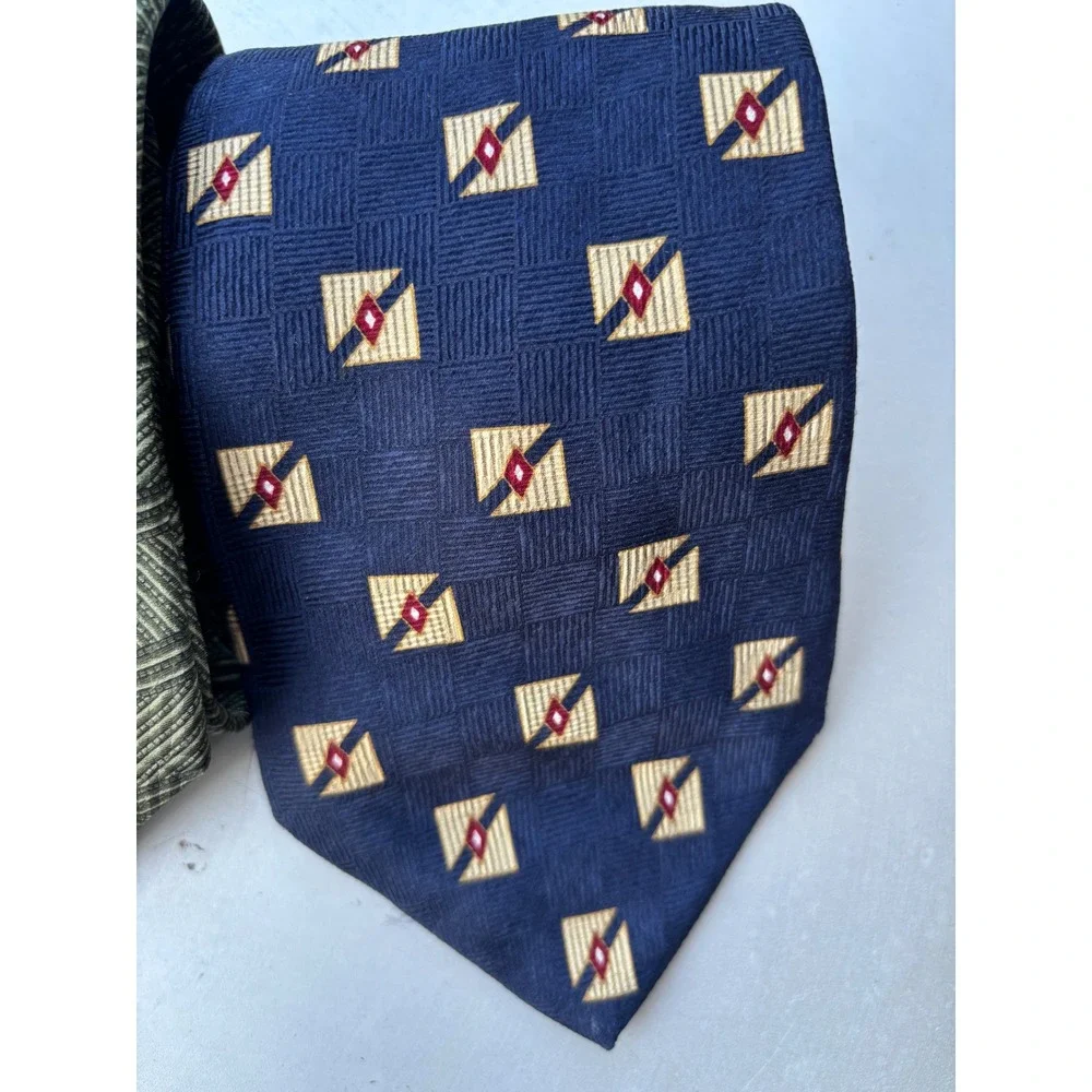 bill blass | Accessories | Bill Blass Silk Tie Lot 4pc Neo Black Label ...
